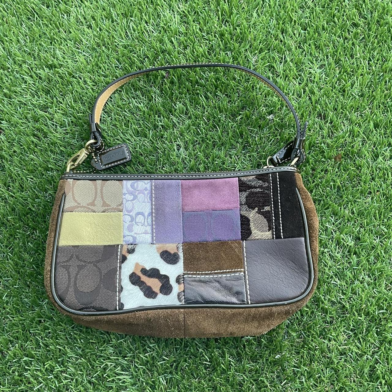 Coach Suede Legacy Patchwork Shoulder Bag | great... - Depop