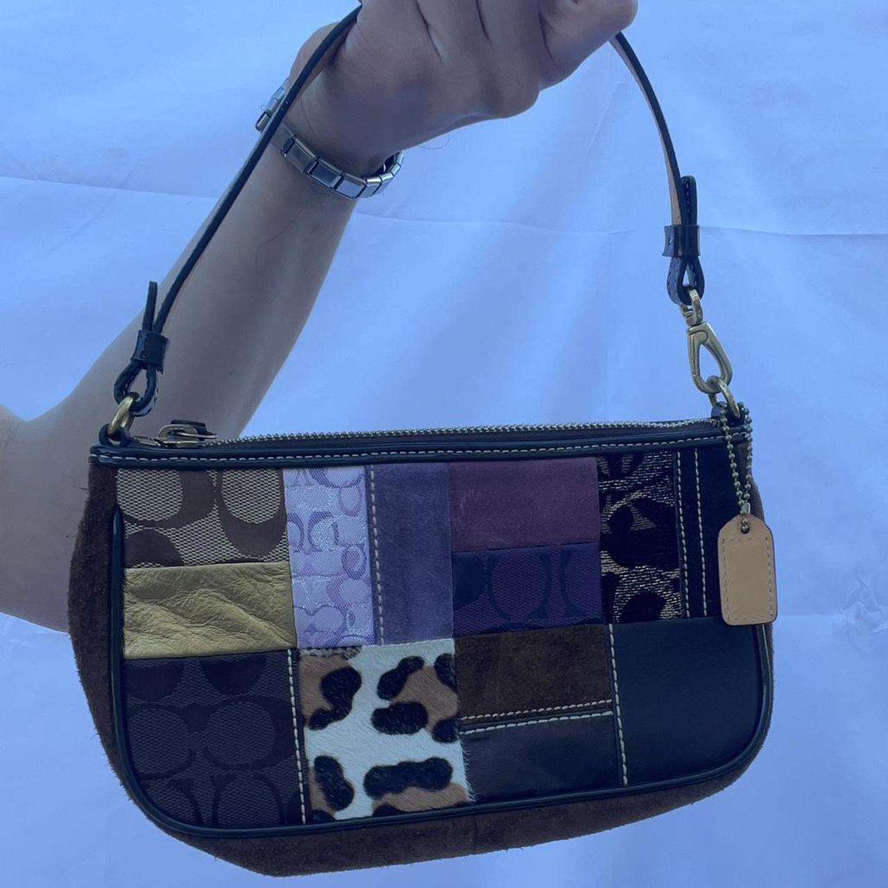 Coach Suede Legacy Patchwork Shoulder Bag | great... - Depop