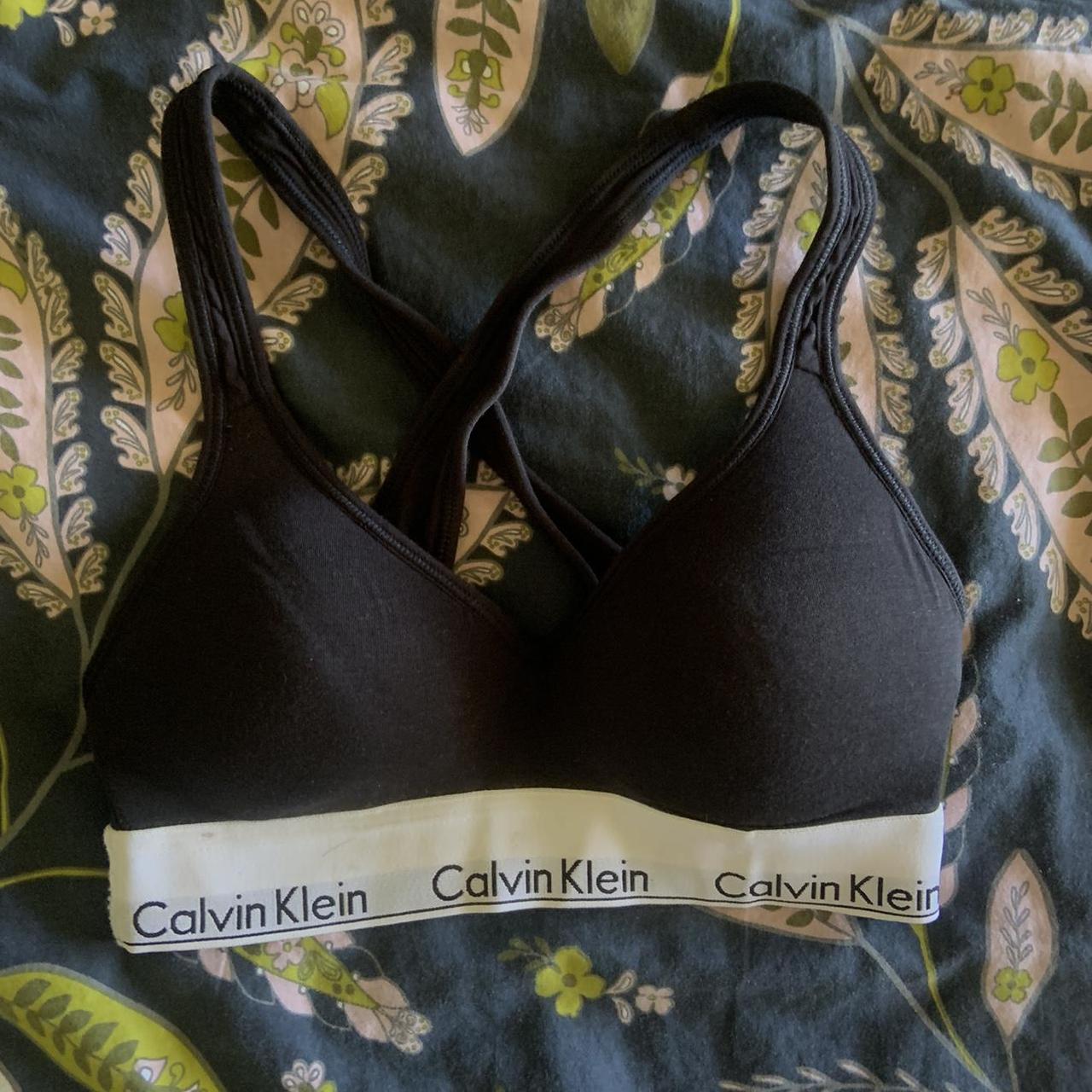 calvin klein bra/bralette top. only worn twice as it... - Depop