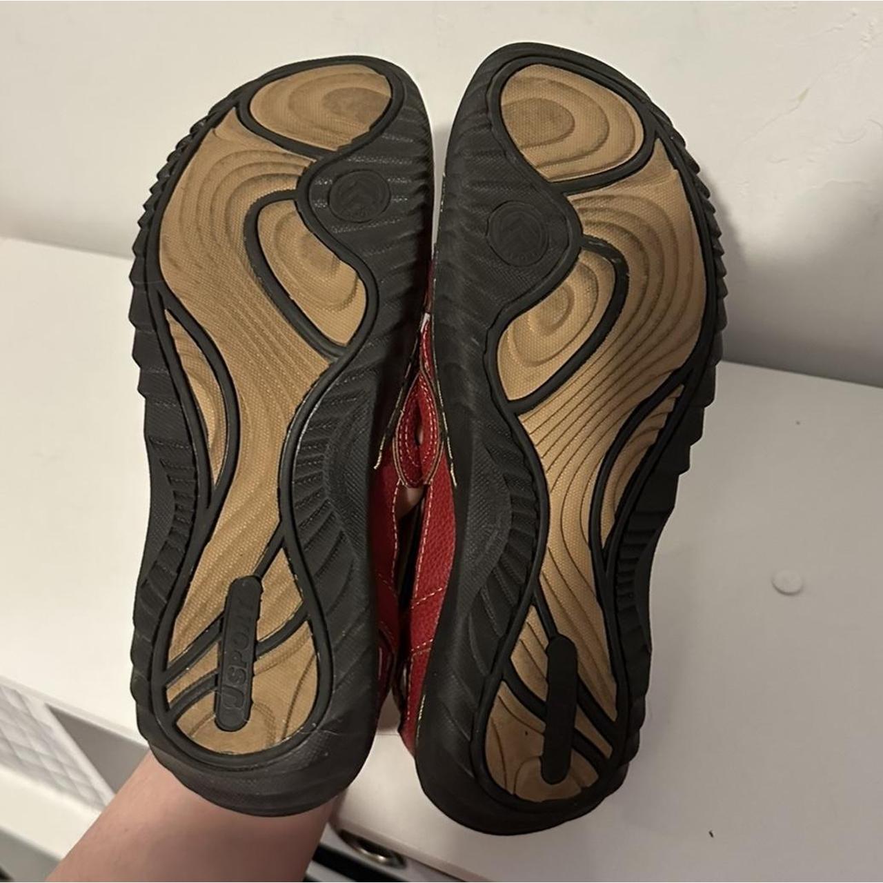 J Sport by Jambu Marigold Red Flower Mary Jane Vegan... - Depop