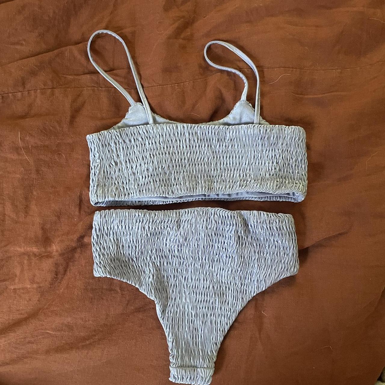 #Farrow lavender (almost periwinkle) two piece swim... - Depop