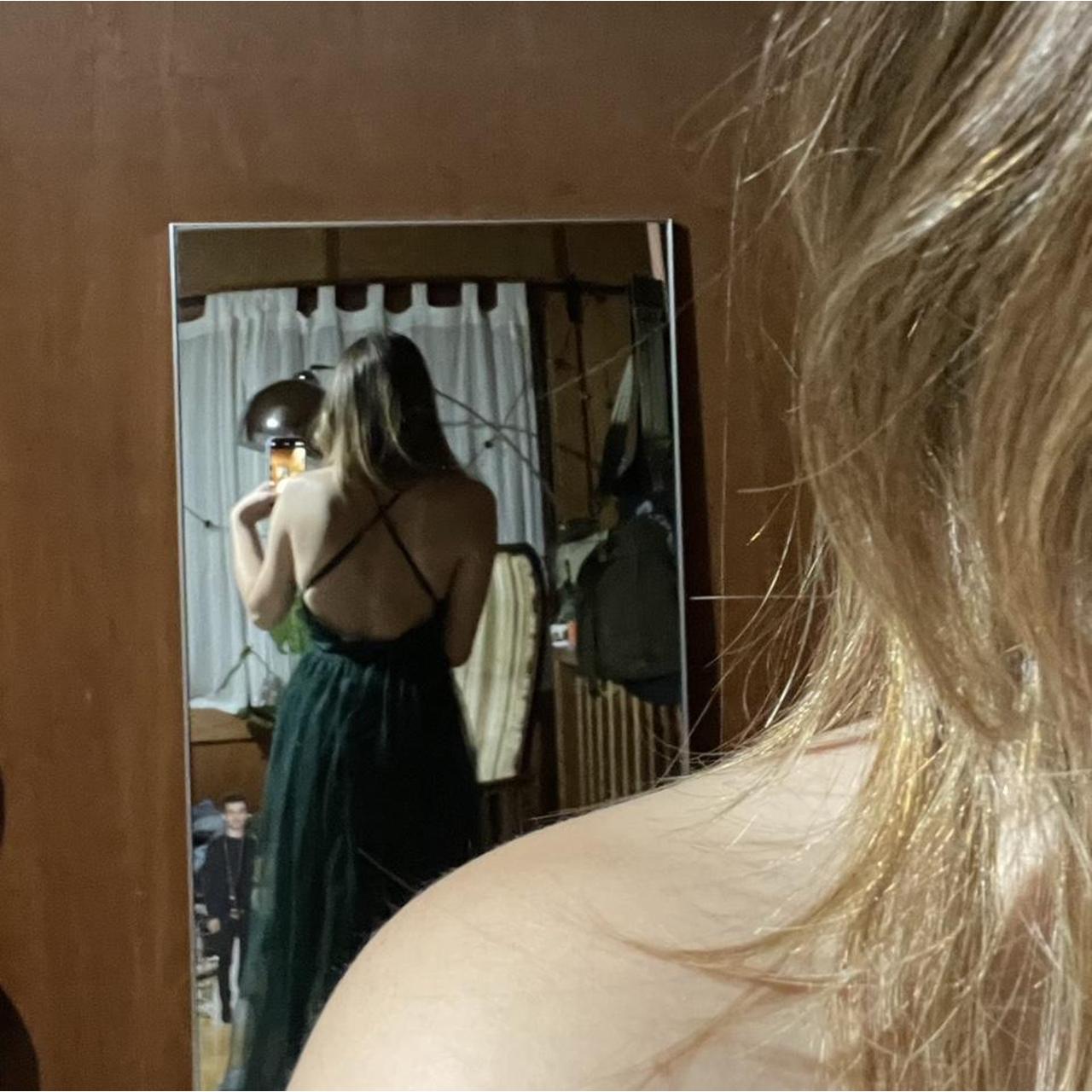 Forest Green prom dress So cute!!! Had side slit and... - Depop