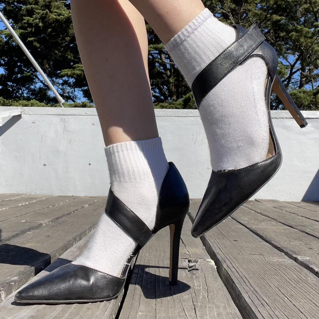 Vince Camaro black soft leather stilettos! - Depop