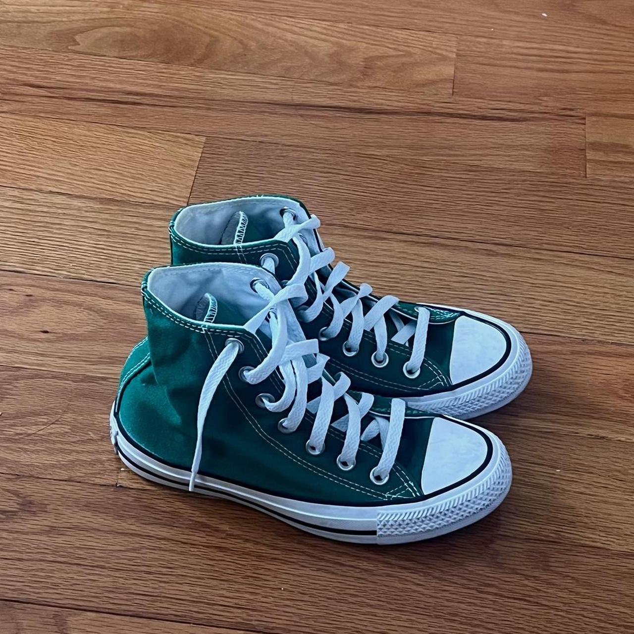 Converse Amazon Green Chuck Taylor All Star Lightly... - Depop