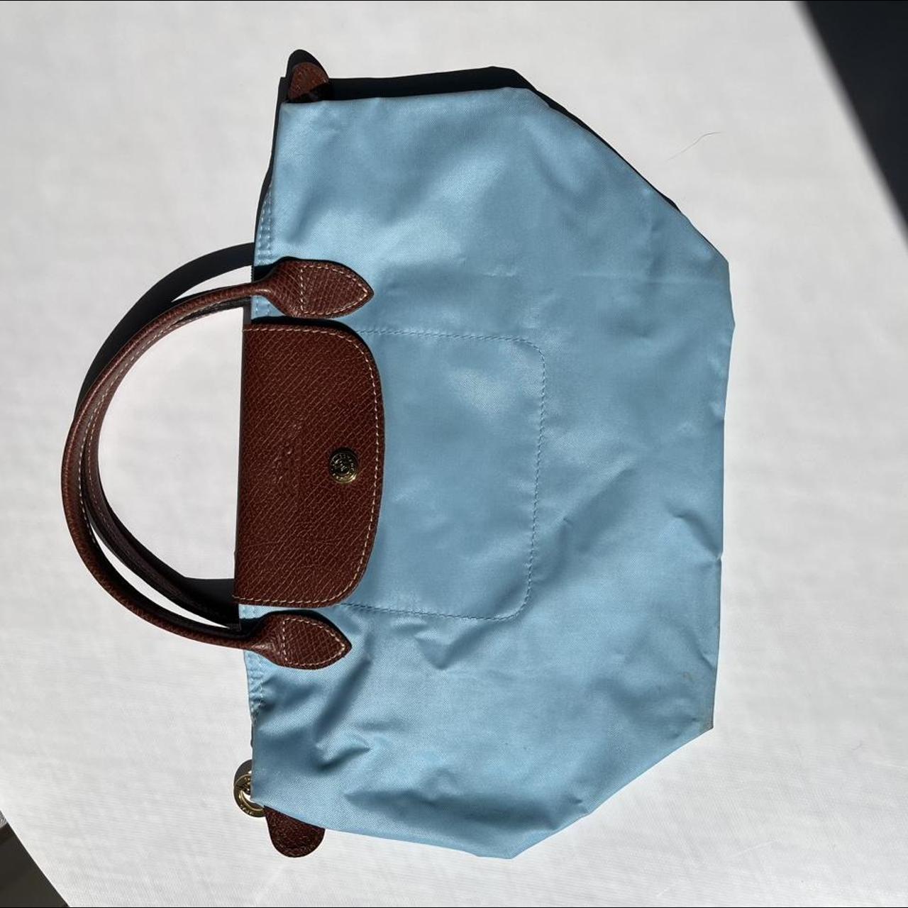 Longchamp Women's Blue Bag | Depop