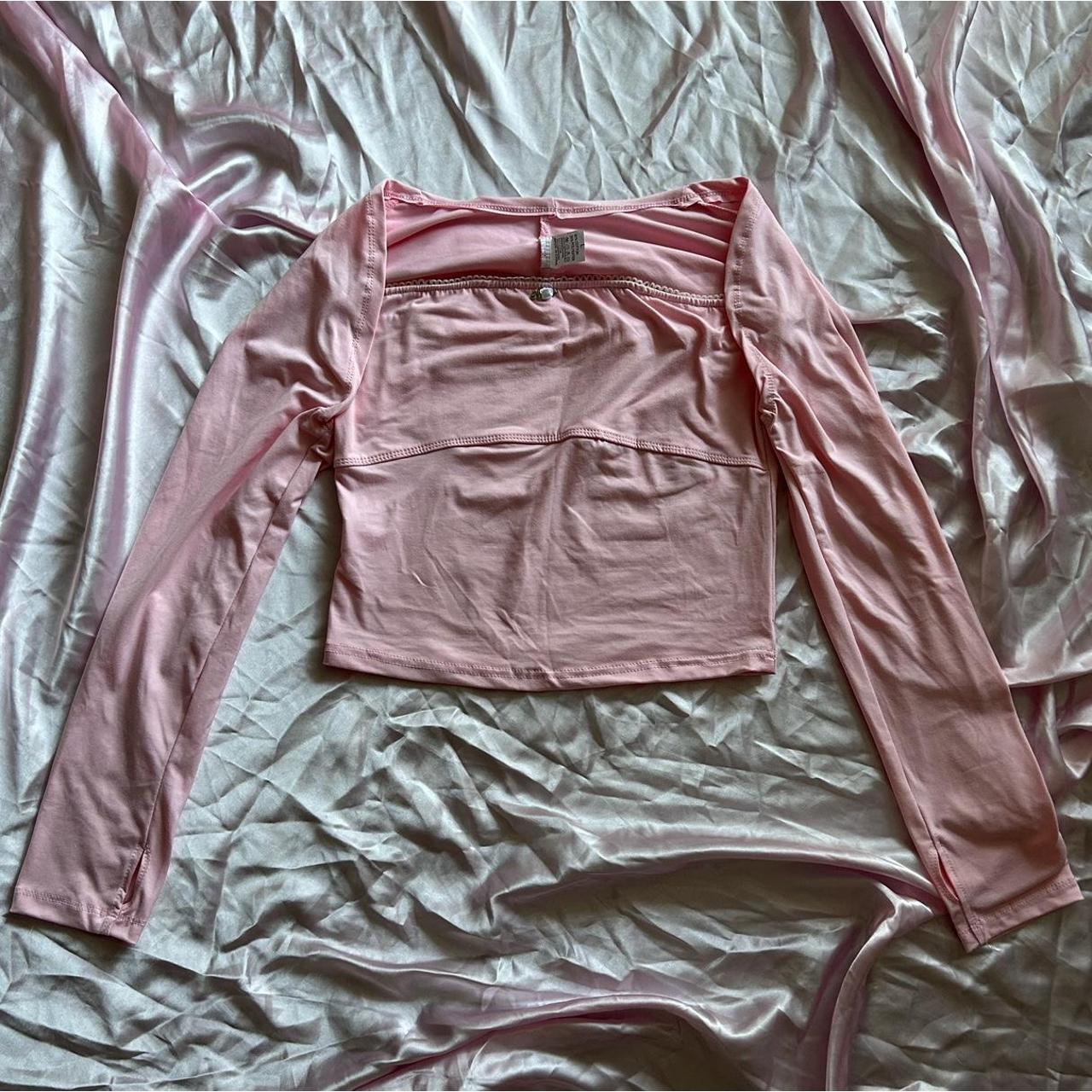 pink tube top and shrug set ★ purchased from... - Depop