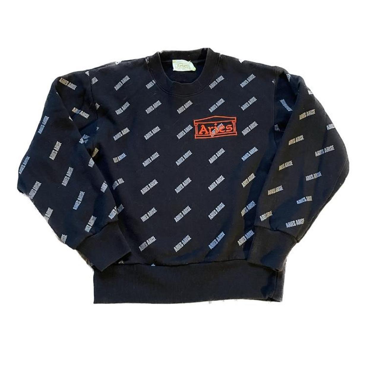 Aries jumper Monogram Aries arise jumper Black... - Depop