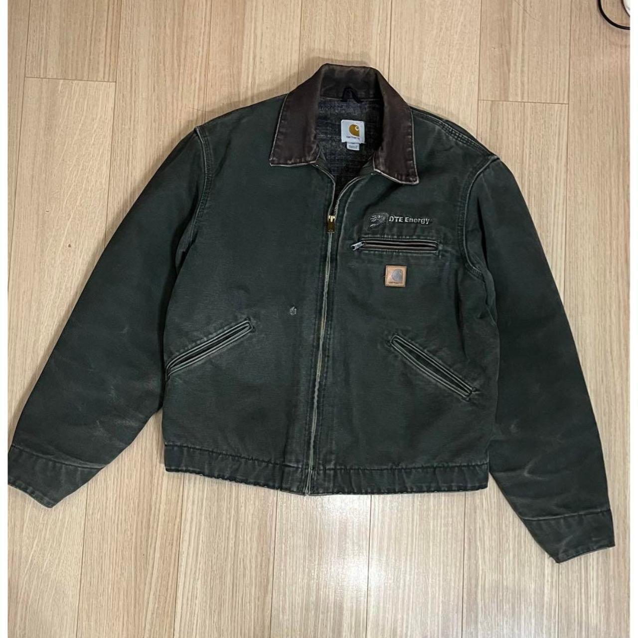 Carhartt Detroit Jacket in Moss Green... - Depop