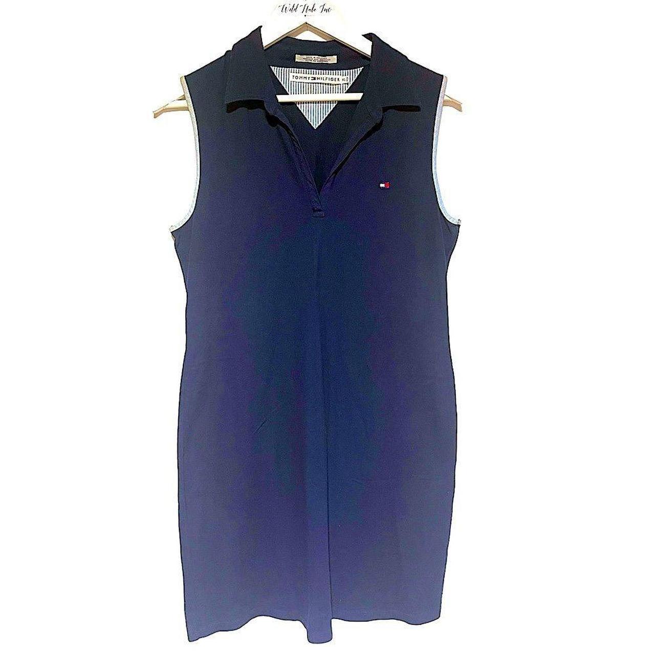 Tommy Hilfiger Polo Dress Sleeveless Deep Navy XL... - Depop