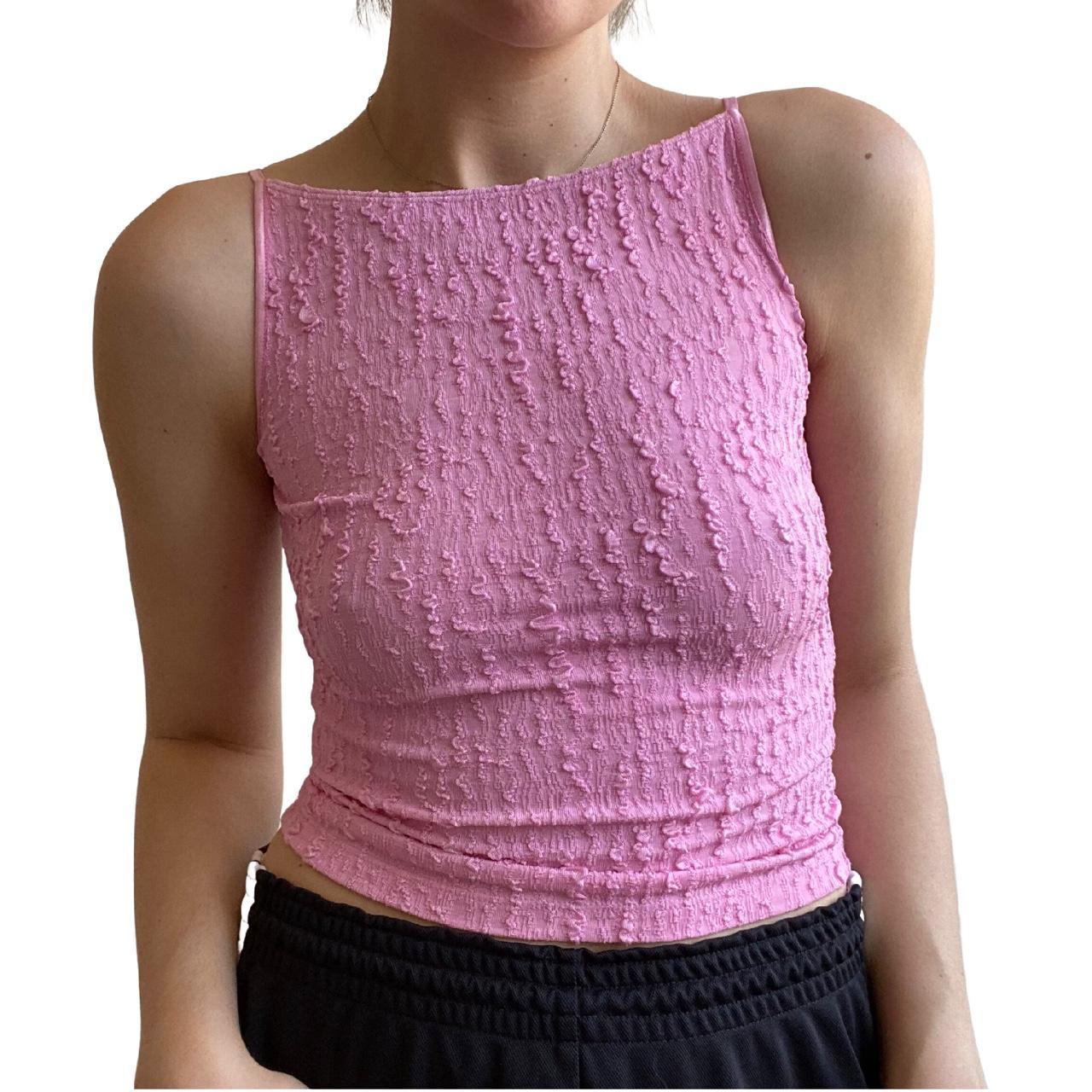 Bebe Women's Pink Vest | Depop