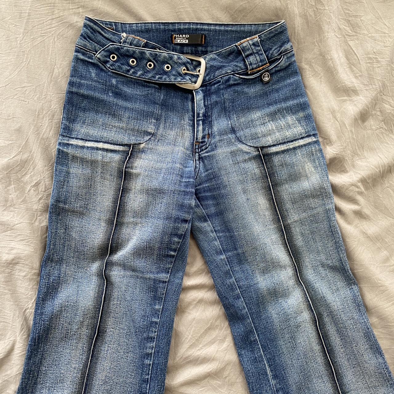 beautiful 2000s jeans by italian brand Phard. Low... - Depop
