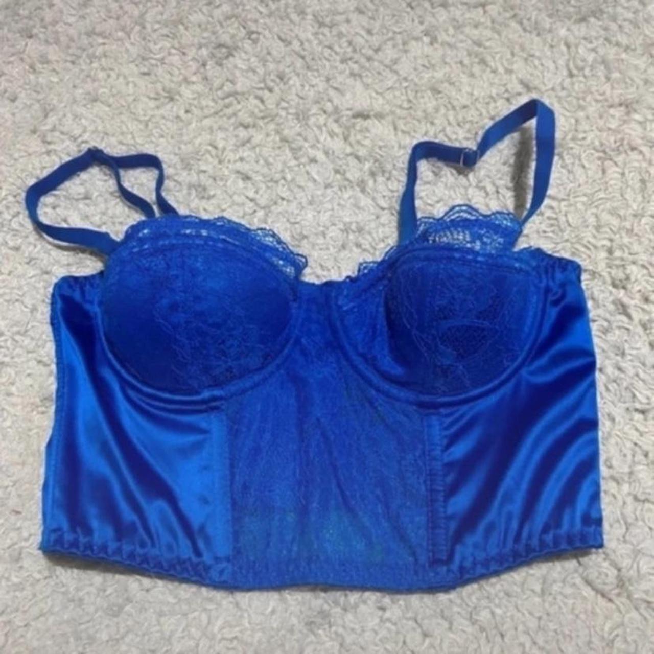 primark size 32b lace bustier corset crop top never... - Depop