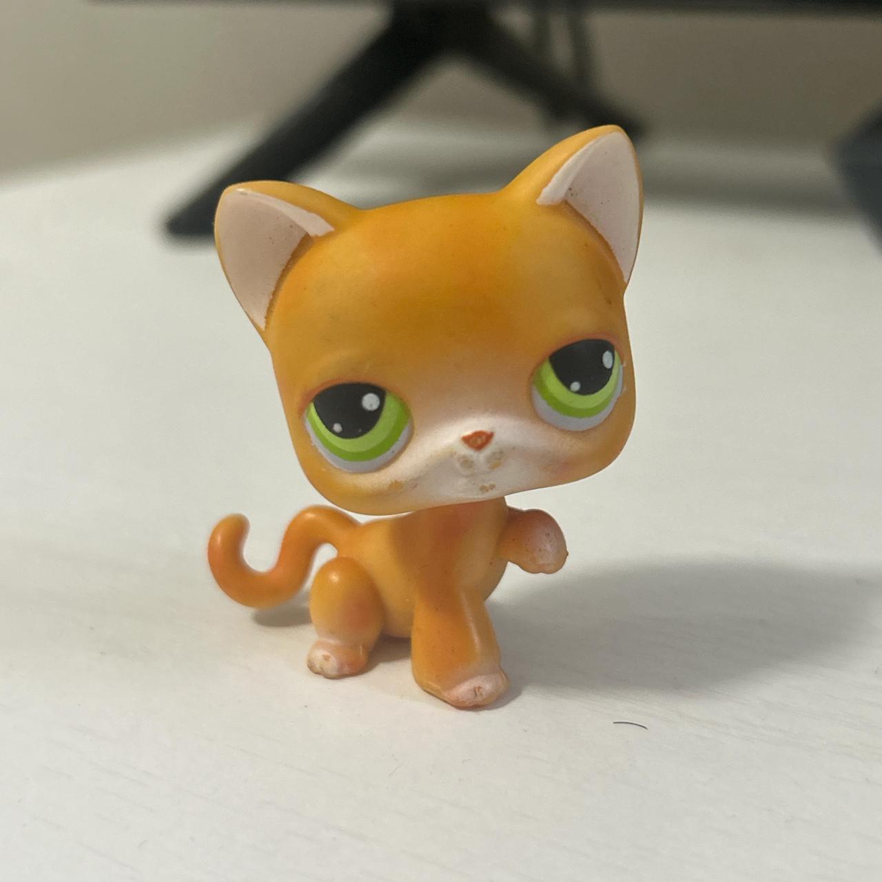 Vintage Littlest Pet shop LPS Orange Shorthair Cat... | Depop