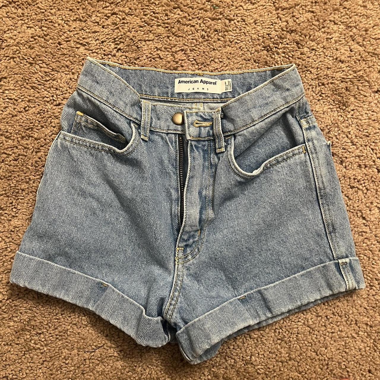 American Apparel High Waisted Shorts Waist size... | Depop