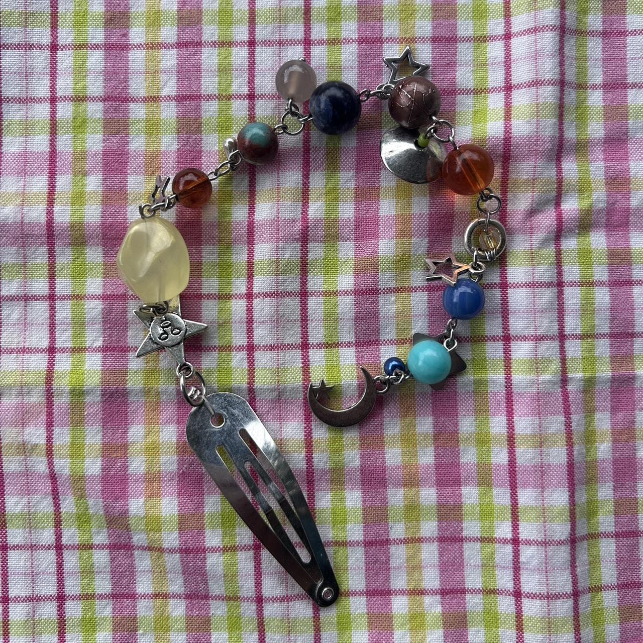 💫🌎 Solar System Hair clip 💫🌎 Beaded hair clip made... | Depop