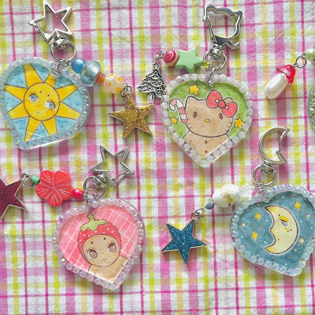 Hand drawn Keychains These keychains have a hand... - Depop