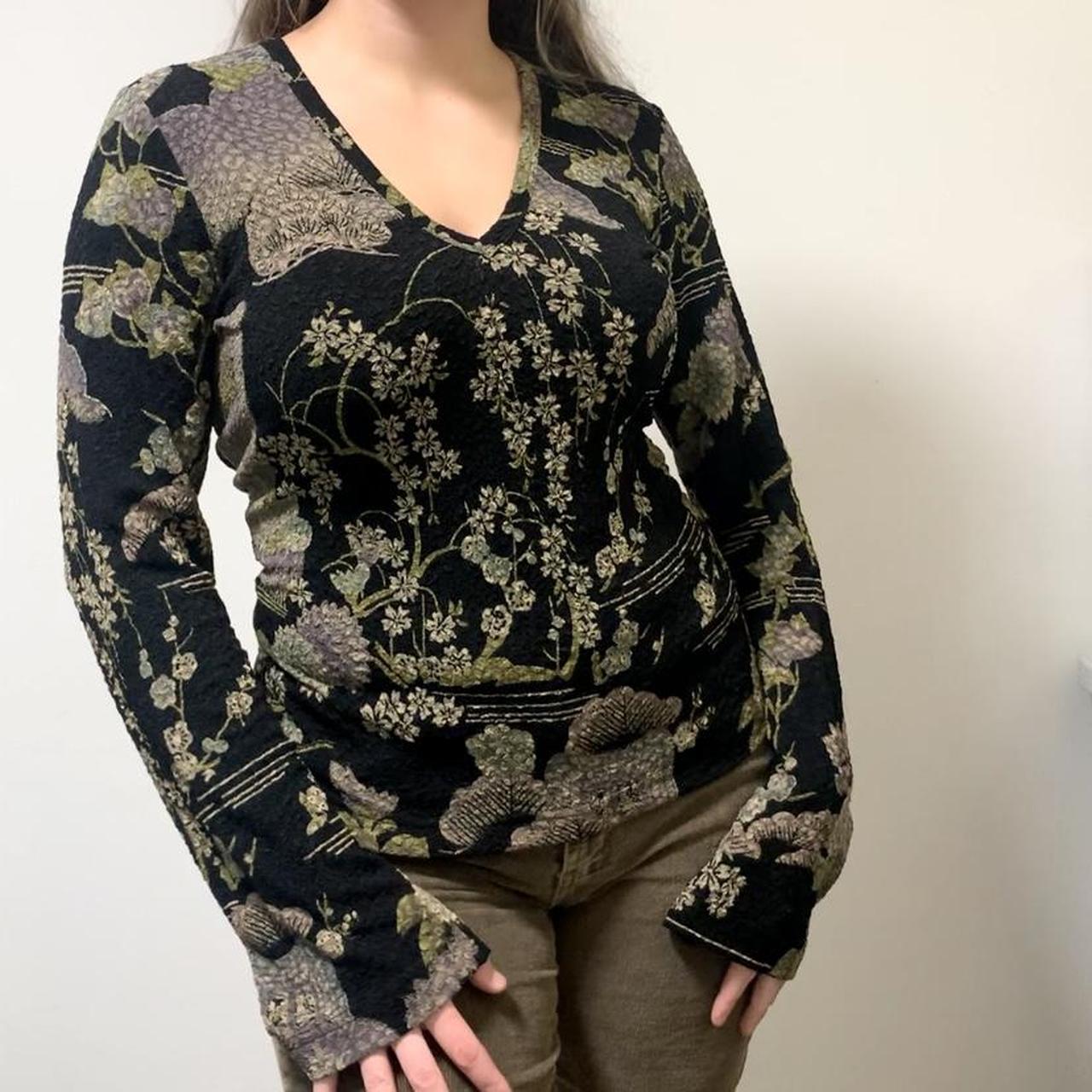 Whimsygothic Top -Sleeves are bell-like -Stretchy... - Depop