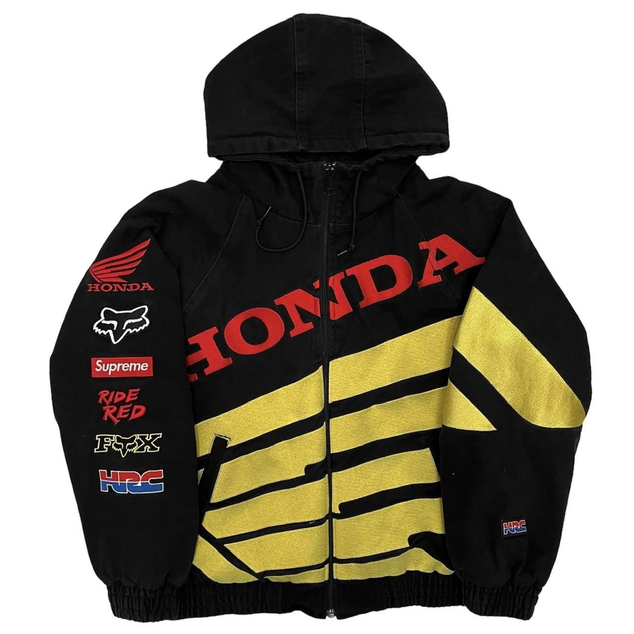 Supreme Honda Fox Racing Motorcycle Motorbike Puffy... - Depop