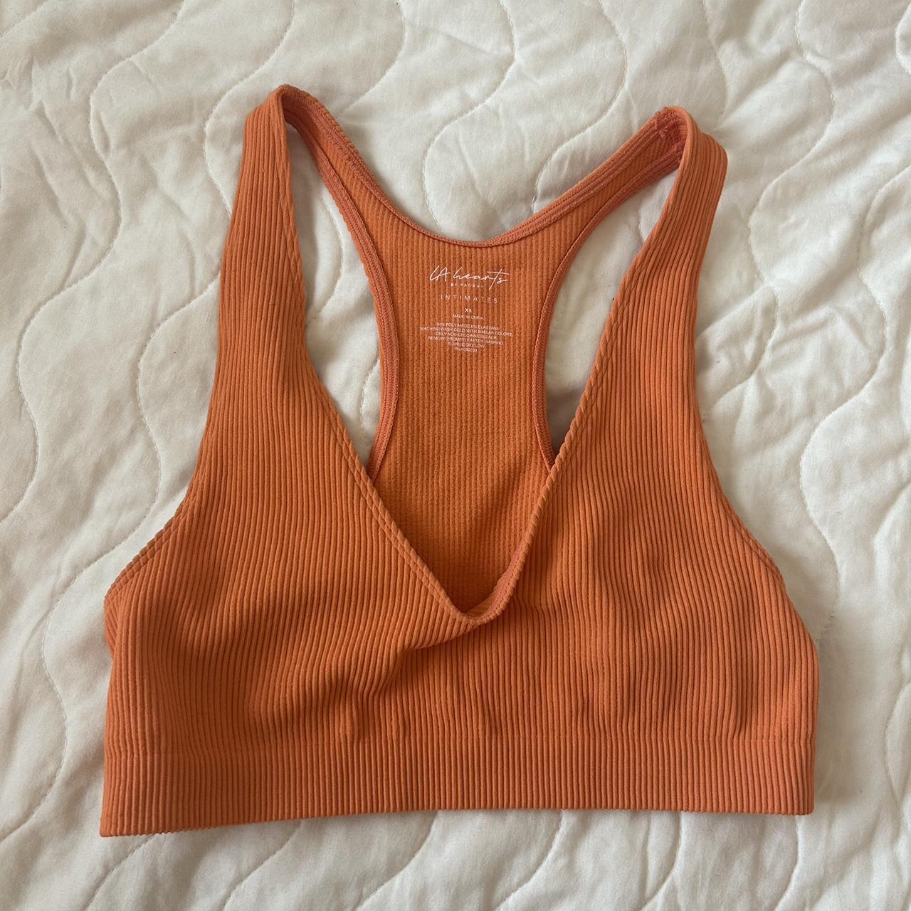 orange pacsun mini bra top 🧡 this top is so cute and... - Depop