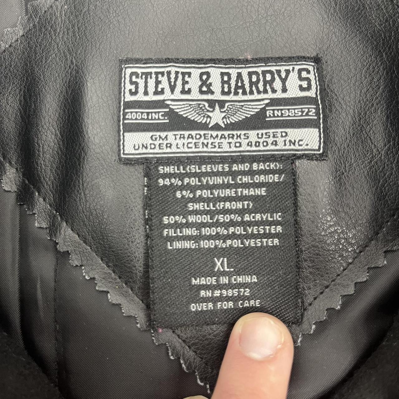 Vintage Chevrolet Varsity Jacket Mens XL Black Wool... - Depop