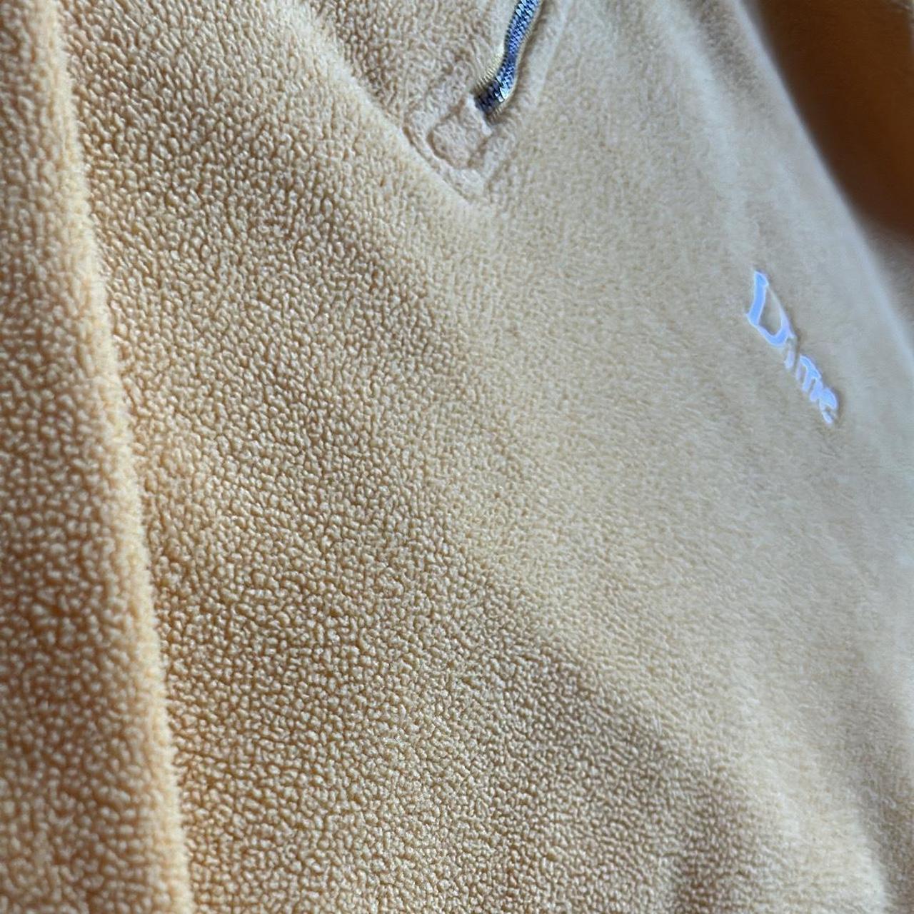 yellow Dime fleece hoodie/jacket super warm and... - Depop