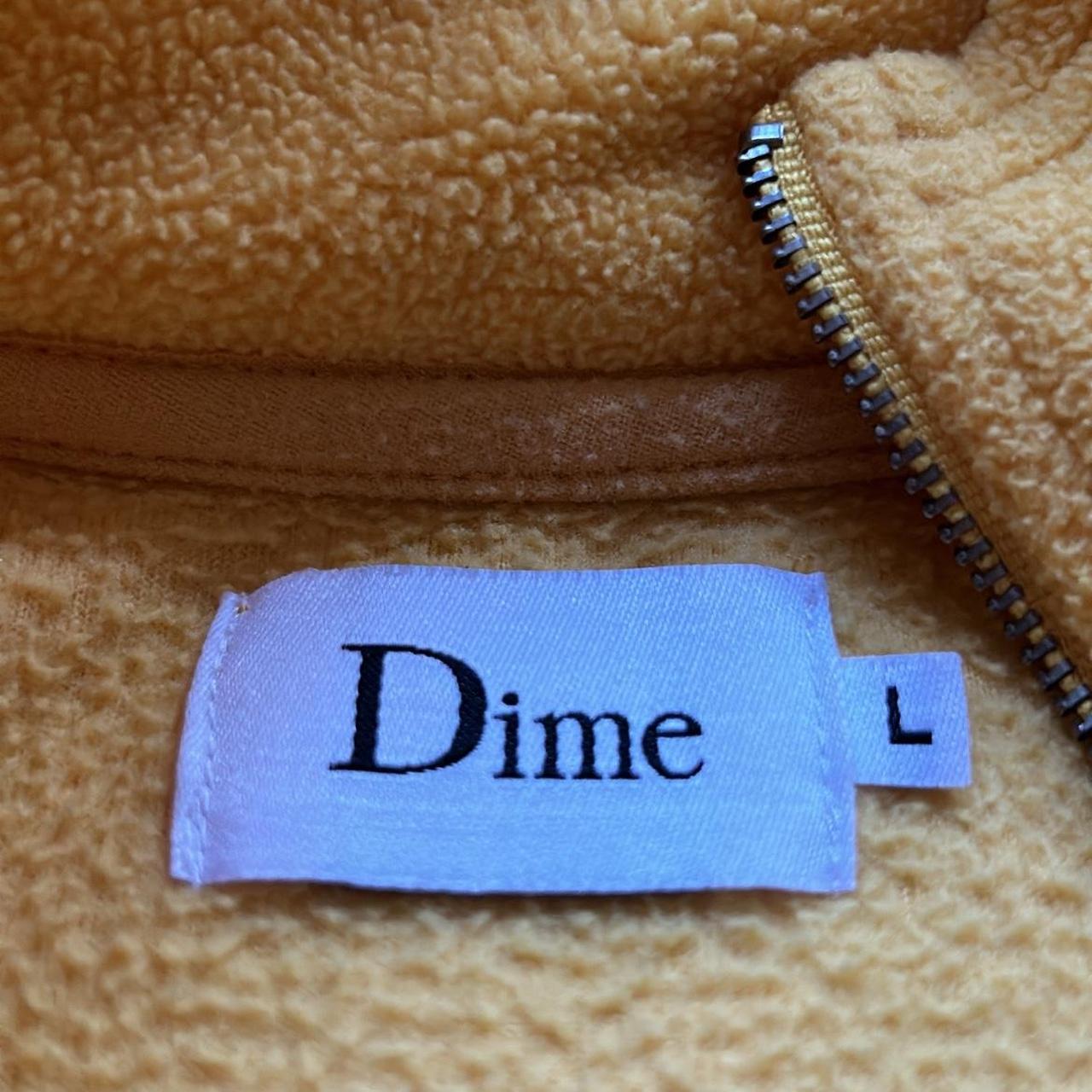 yellow Dime fleece hoodie/jacket super warm and... - Depop