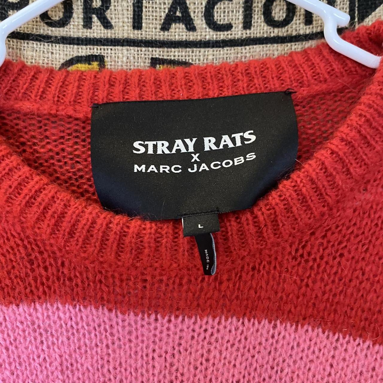 Stray Rats Men's Red and Pink Jumper | Depop