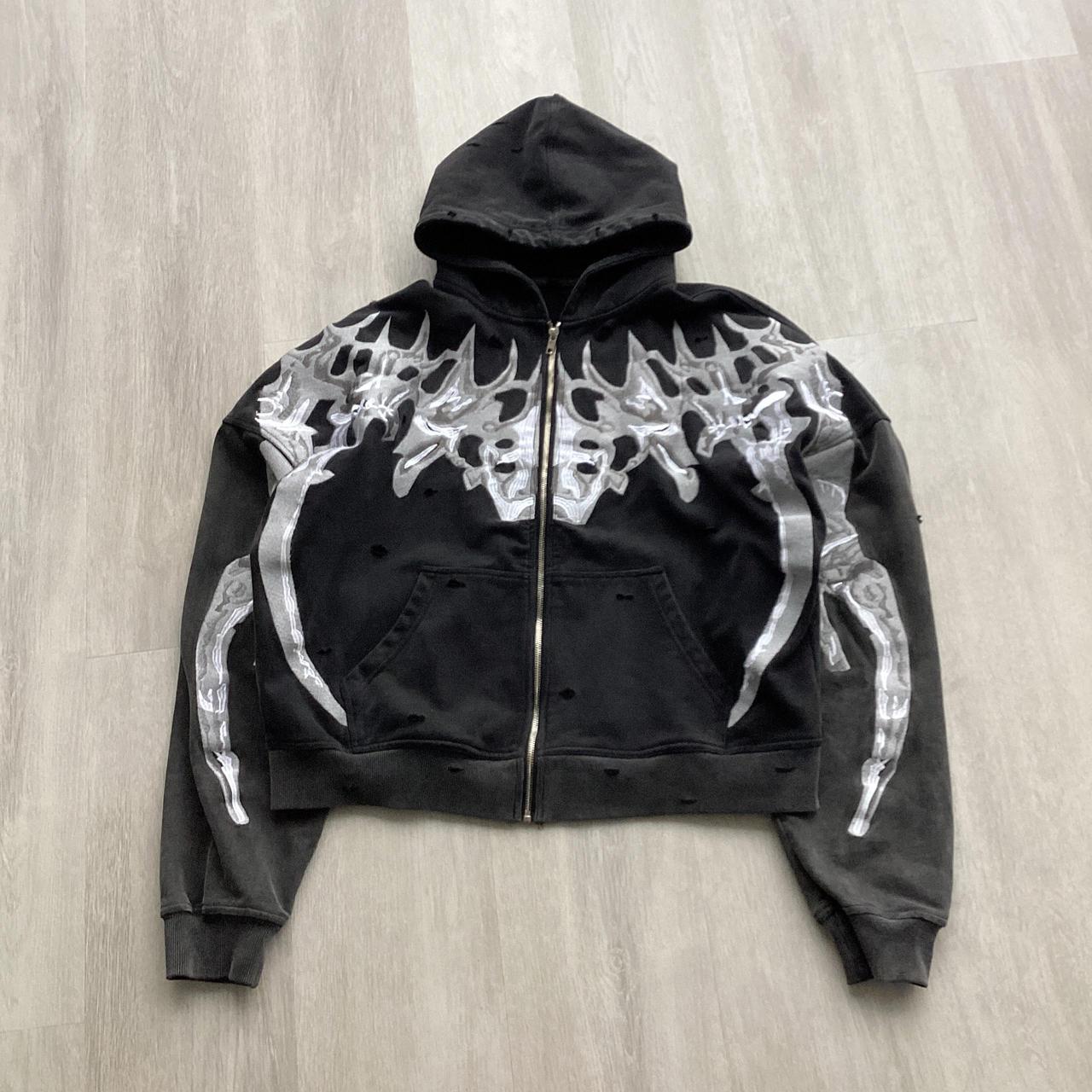 Pyro Studios 1/1 Boxy Cropped Hoodie with over... - Depop