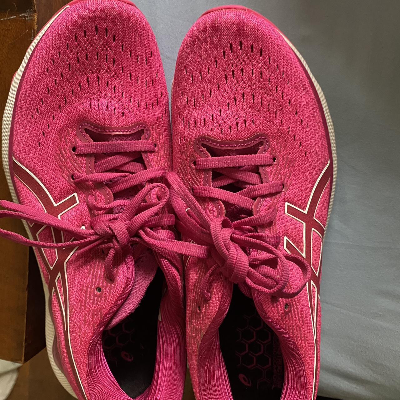 Hot pink ASICS gel nimbus running shoes. In really... - Depop