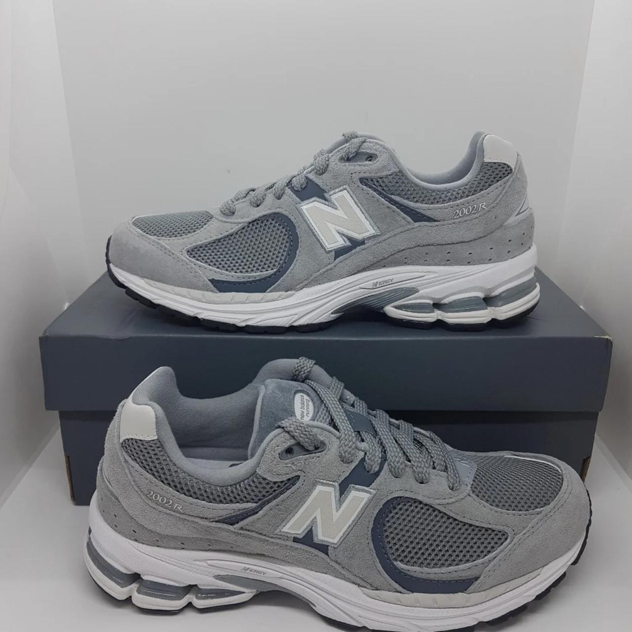 New Balance 2002R Grey Trainers Shoes With... - Depop