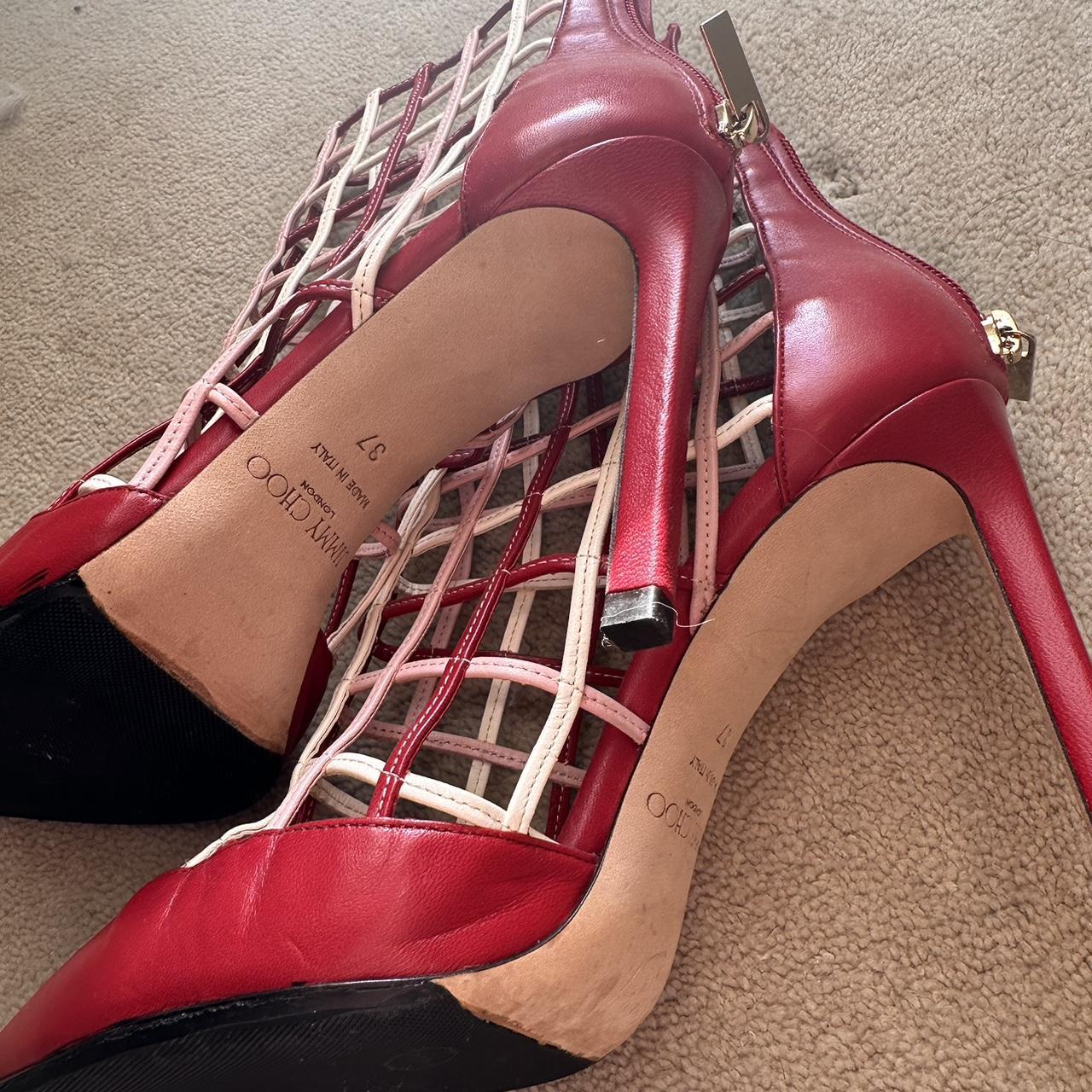 Jimmy Choo Red Heels Size 37 #jimmychoo #redheels - Depop