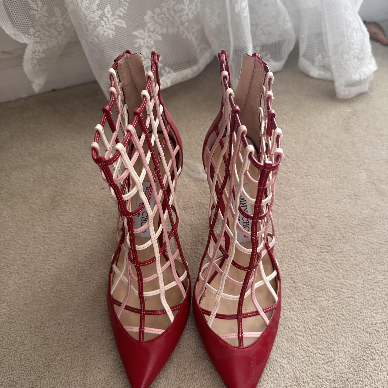 Jimmy Choo Red Heels Size 37 #jimmychoo #redheels - Depop