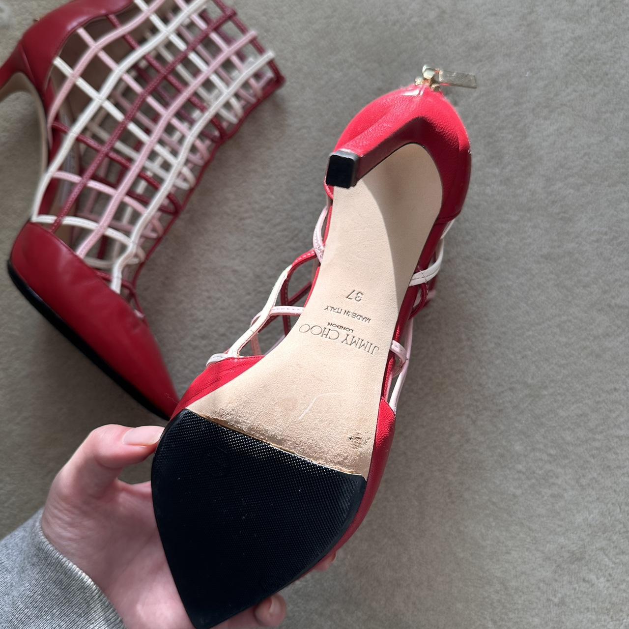 Jimmy Choo Red Heels Size 37 #jimmychoo #redheels - Depop