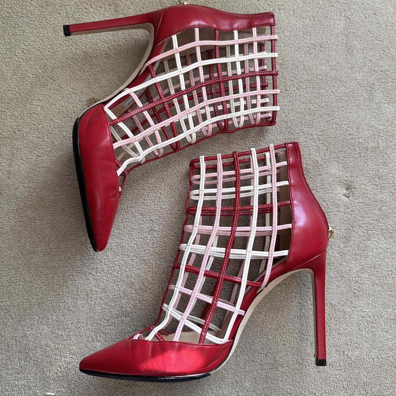 Jimmy Choo Red Heels Size 37 #jimmychoo #redheels - Depop