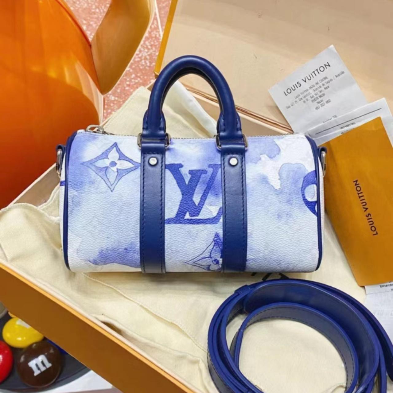 LV Louis Vuitton . Limited edition show model blue... - Depop