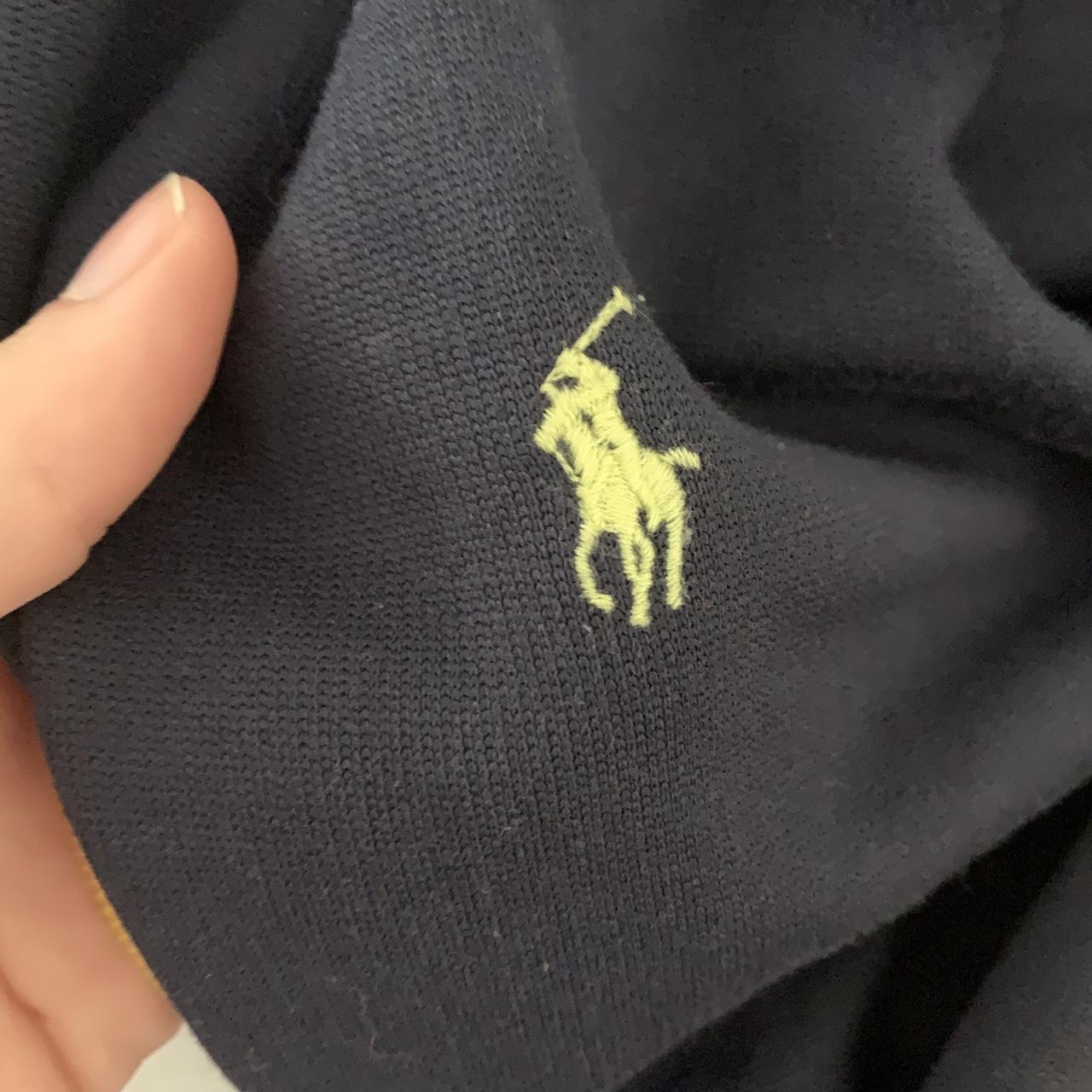 Polo Ralph Lauren Women's Yellow and Blue Jacket | Depop