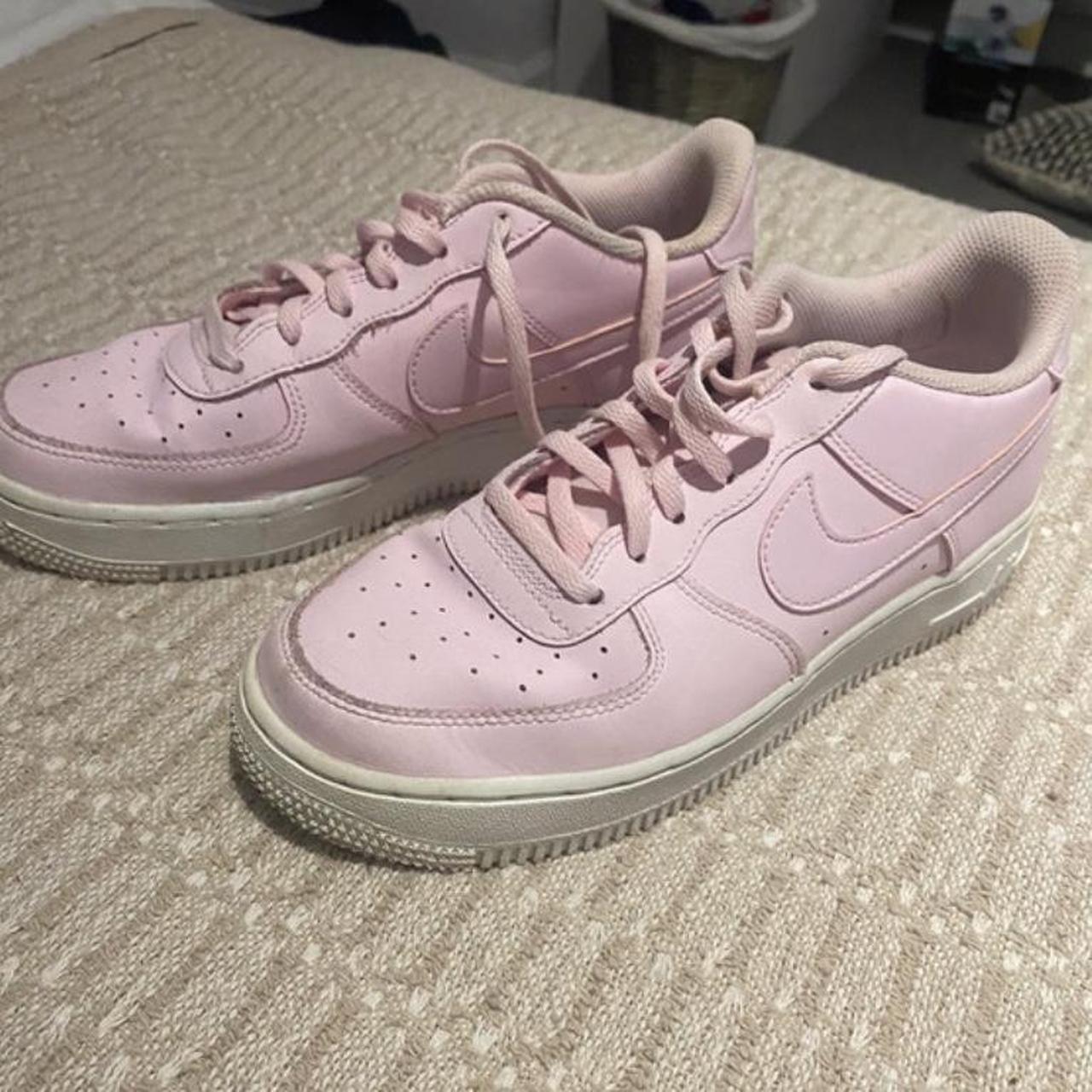 Baby Pink Nike Air Force - Size 5.5 Have been worn... - Depop