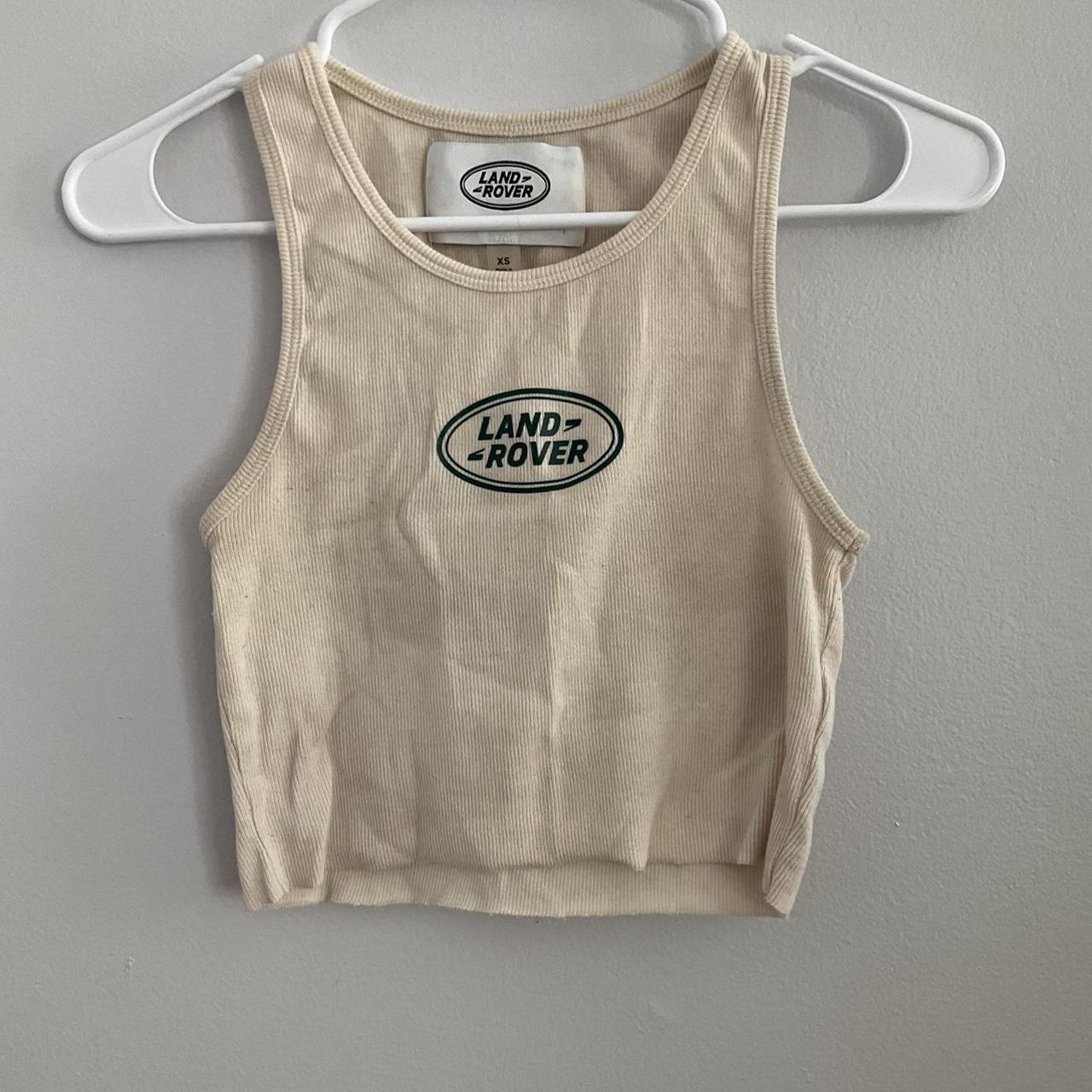 pacsun x land rover tank top size: xs barely... - Depop