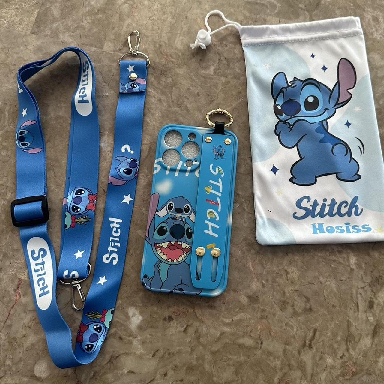Disney Stitch iPhone 13 Pro Case Cover with strap... | Depop