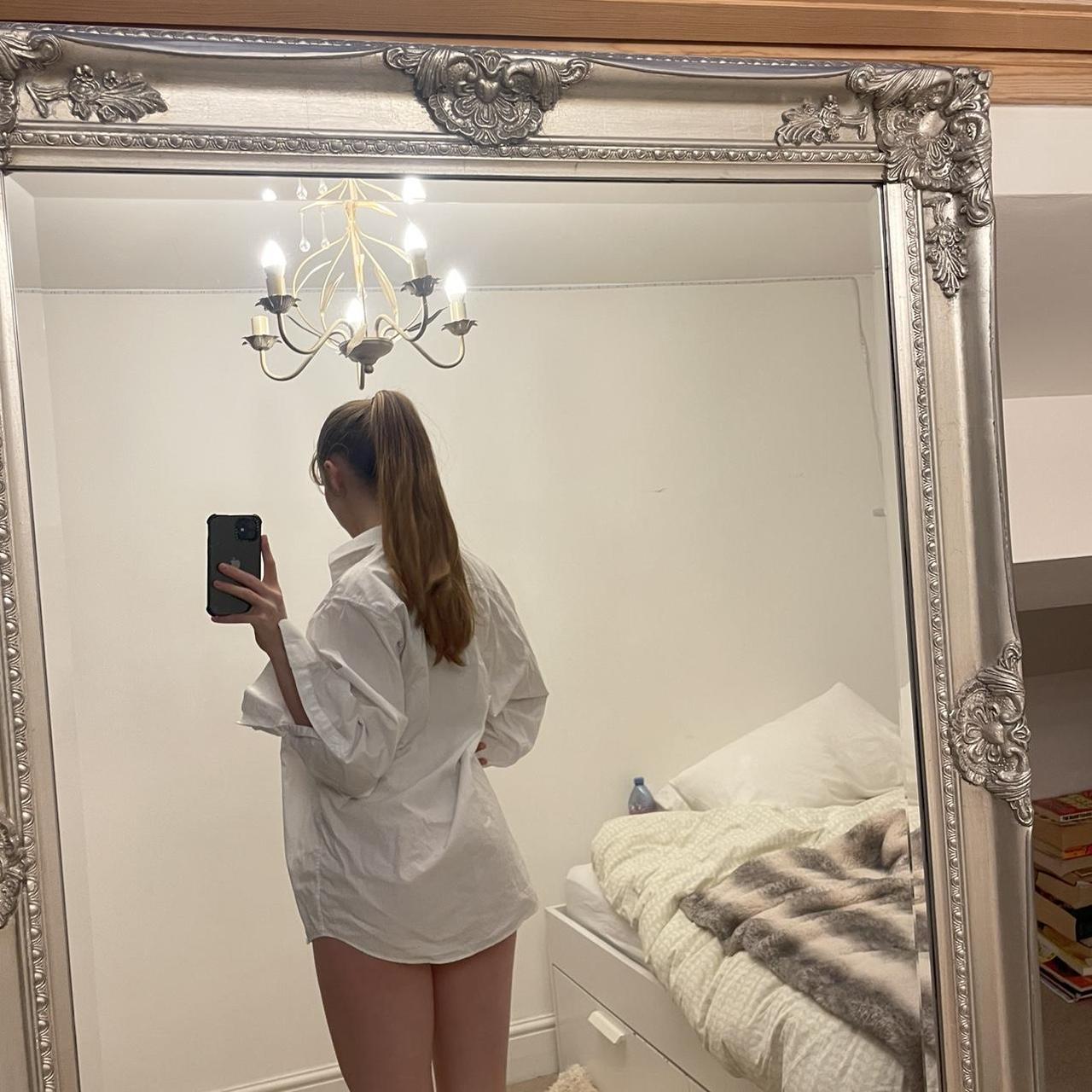 Oversized white shirt - Depop