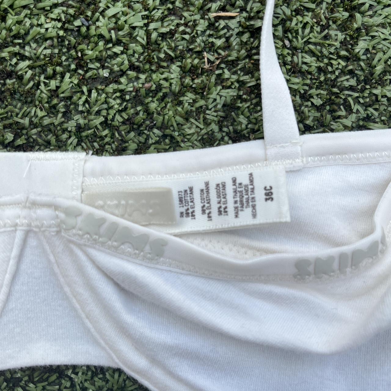 Skims Underwire Bra white size 36C message me about... - Depop