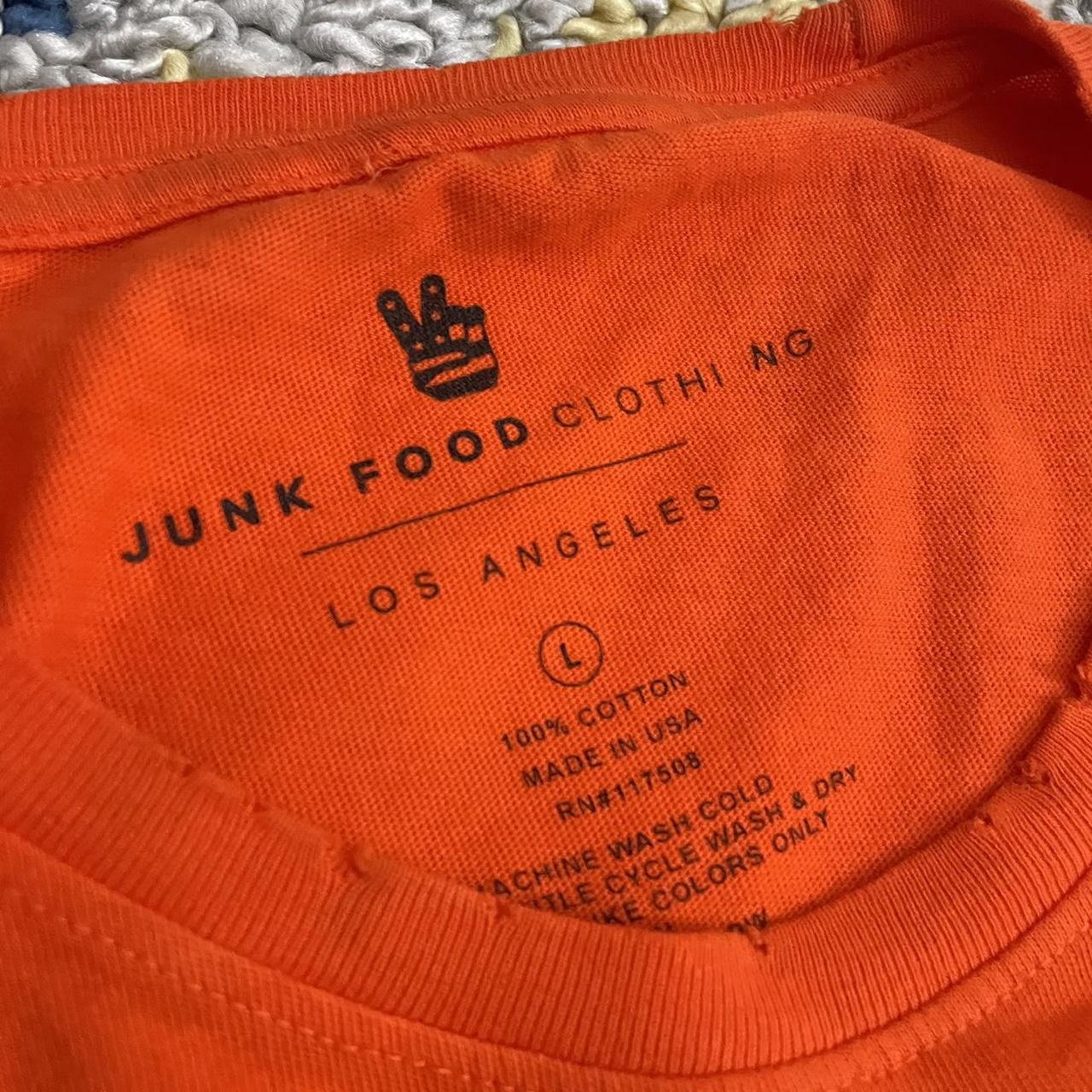 Junk Food Women's Orange T-shirt | Depop