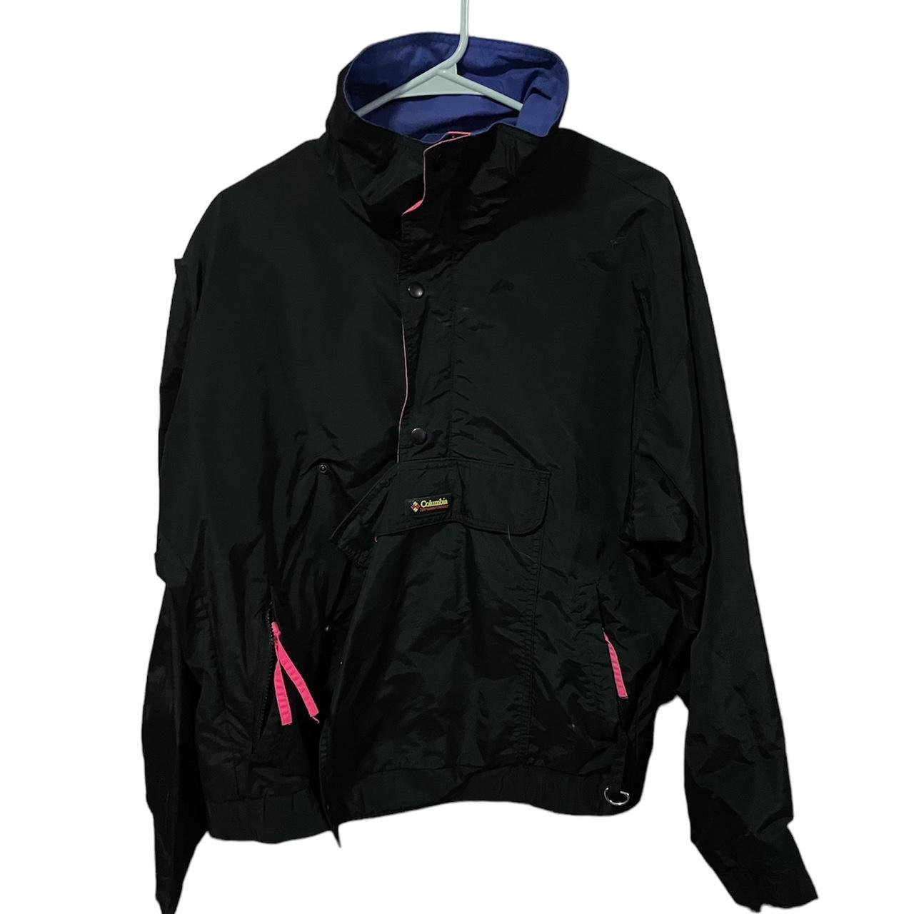 Colombia full zip wind breaker turtleneck jacket Rly... - Depop