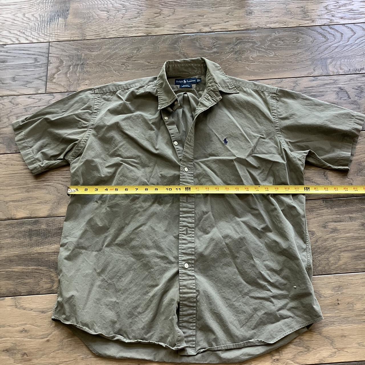green polo Ralph button up. Great summer... - Depop