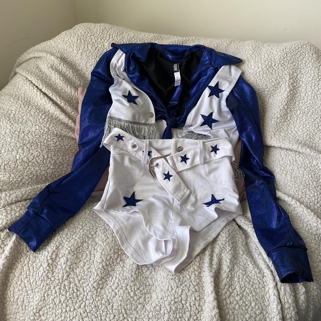 dallas cowboy cheerleader halloween costume worn... - Depop