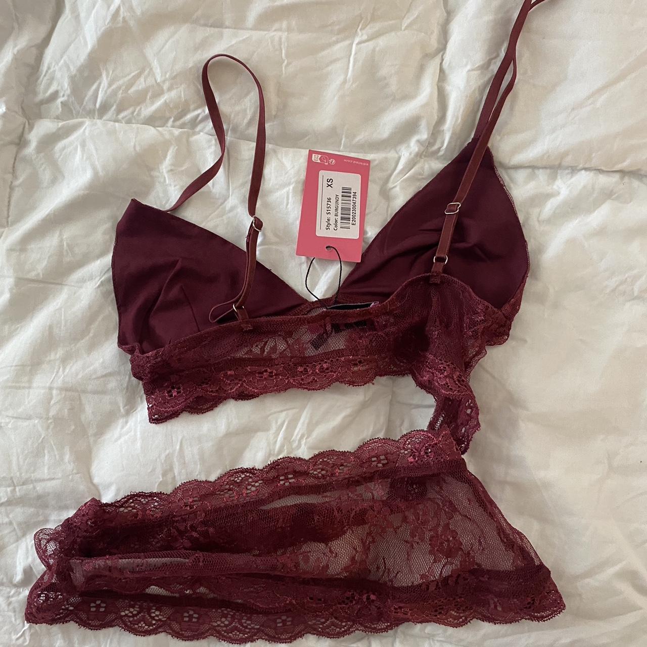 edikted lace crop top brand new with... | Depop