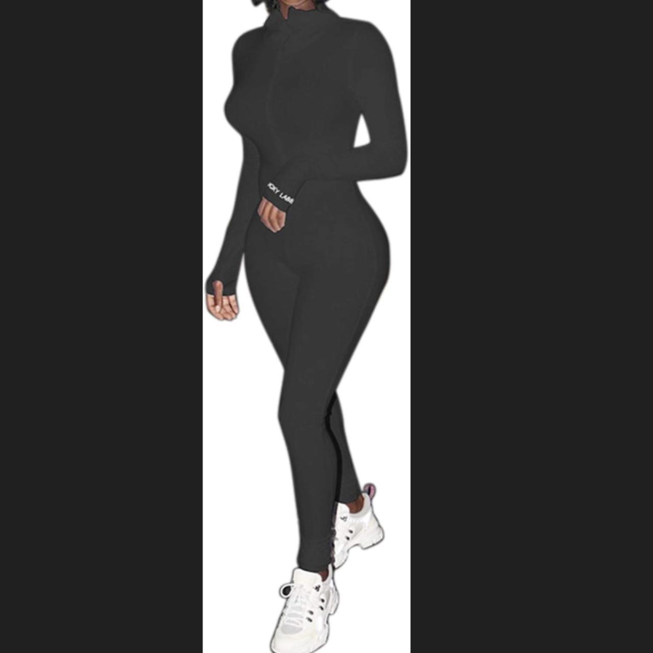 Chic Black Jumpsuit -Never Worn -Lucky Label - Depop