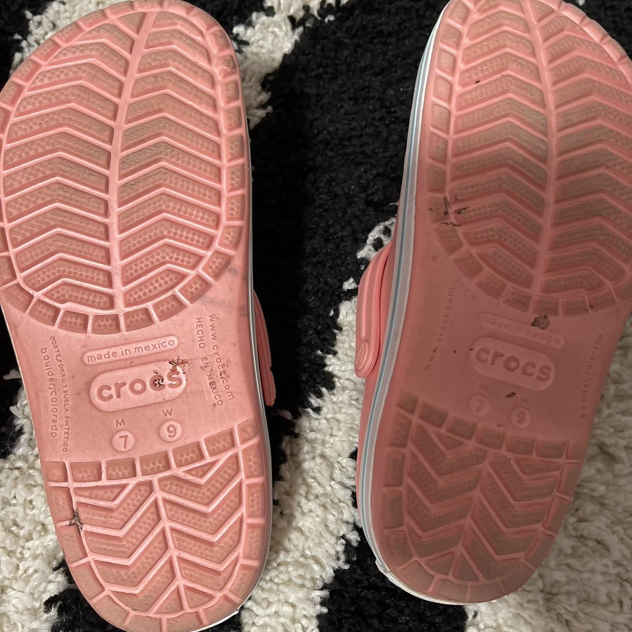 Crocs Women's Pink Sandals | Depop