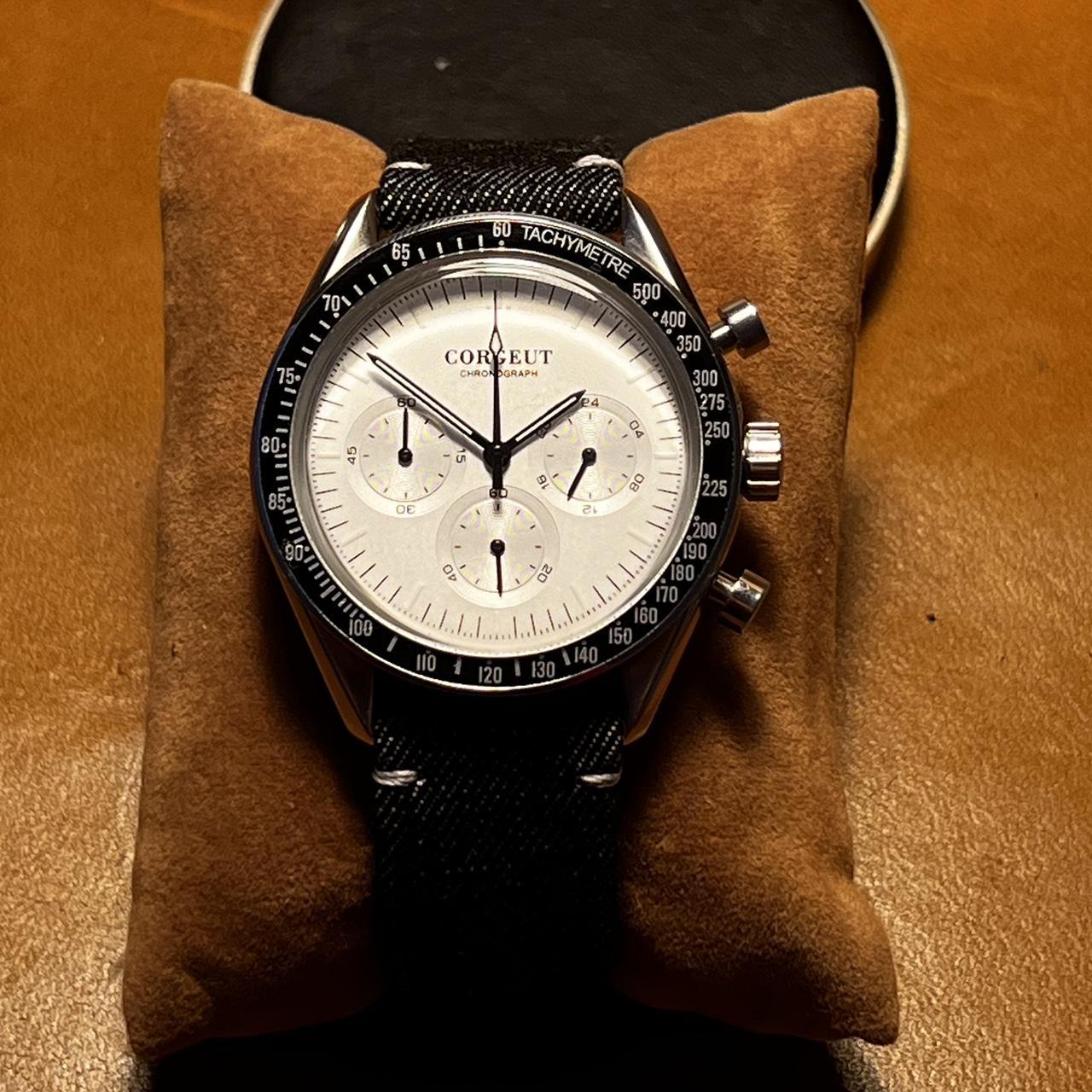 VK63 speedmaster style Corgeut watch Power by Seiko... - Depop