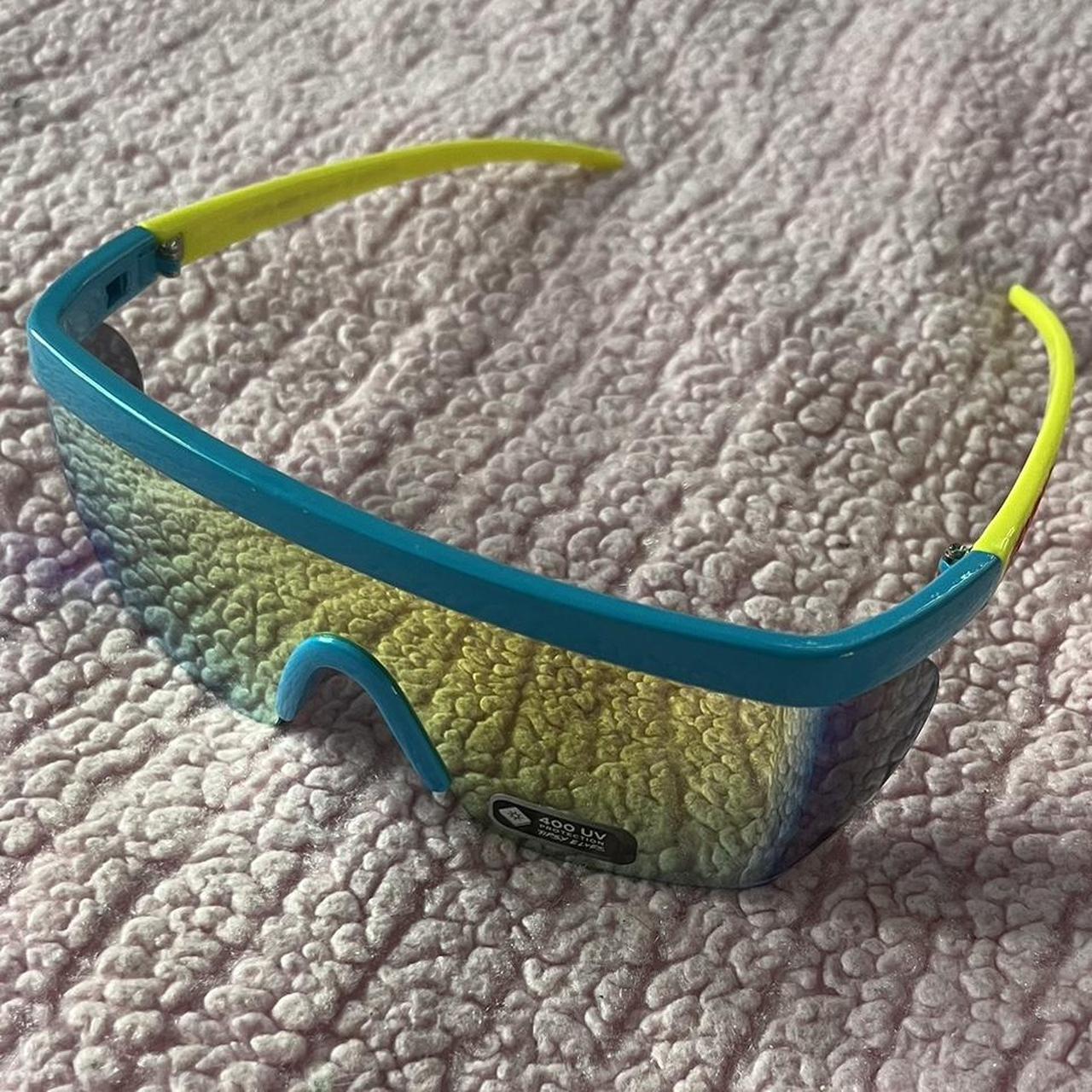 very fun raver multi-color sunglasses ! an iconic... - Depop